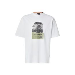 BOSS T-Shirt 'Wagon' Herren Gr&ouml;&szlig;e 6XL grau / gr&uuml;n / schwarz / wei&szlig;