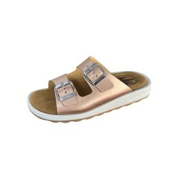 Franken Schuhe Franken-Schuhe Clog Pantolette in metallic | Gr.: 38