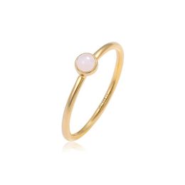 Elli Ring 925 Sterling Silber in Gold | Gr.: 56
