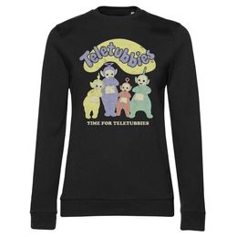 Teletubbies Pullover "Time Fore Girly Sweatshirt" in Schwarz | Gr.: L