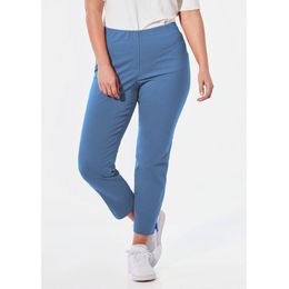 GOLDNER 7/8-Stretchhose in jeansblau | Gr.: 60