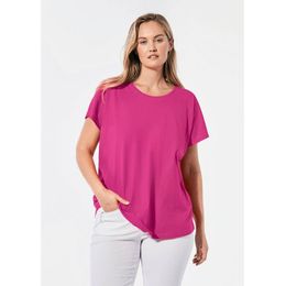 GOLDNER L&auml;ssiges Shirt mit Rundhalsausschnitt in pink | Gr.: 54