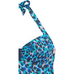 Lascana Damen Tankini, t&uuml;rkis-bedruckt, Gr&ouml;&szlig;e 48D