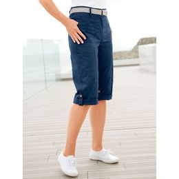 WITT Damen Caprihose inklusive G&uuml;rtel, marine, Gr&ouml;&szlig;e 38