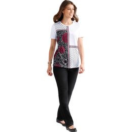 WITT Damen High-waist-Jeans mit hohem Rundum-Dehnbund, black-denim, Gr&ouml;&szlig;e 44