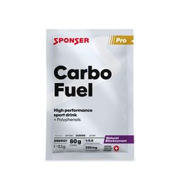 Sponser Carbo Fuel Natural Blackcurrant (10 x 83g) Ern&auml;hrung Unisex