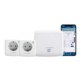 homematic IP Smart-Home-Zubeh&ouml;r &raquo;Bundle Access Point + 2x Schaltsteckdosen&laquo; wei&szlig; Wird per Netzwerkkabel an einen herk&ouml;mmlichen Router angeschlossen