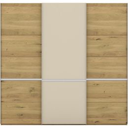 Musterring Schwebet&uuml;renschrank &raquo;Savona, Kleiderschrank, Schrank, Garderobe, mit Schiebet&uuml;ren&laquo; Teilmassiv Bianco-Eiche, mit Spiegel oder Glas, MADE IN GERMANY, 