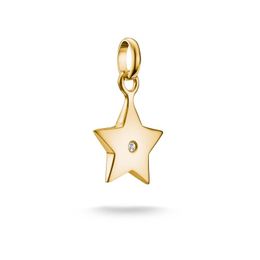 Thomas Sabo Charm Stern »Charm Stern der Hoffnung - Connect, CC1238-051-14, CC1238-414-14« mit Zirkonia (synth.) gelbgoldfarben-kristallweiß +...
