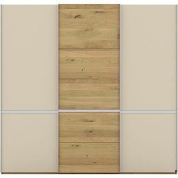 Musterring Schwebet&uuml;renschrank &raquo;Savona, Kleiderschrank, Schrank, Garderobe, mit Schiebet&uuml;ren&laquo; Teilmassiv Bianco-Eiche, mit Spiegel oder Glas, MADE IN GERMANY, 
