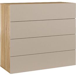 Home Affaire Sideboard »Wharton, Breite 100cm, Schubladenkommode« Kommode mit 4 Schubkasten, viel Stauraum eiche mauvella/congo