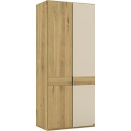 Musterring Dreht&uuml;renschrank &raquo;Savona, Kleiderschrank, Schrank, Garderobe, teilmassiv Eiche&laquo; mit T&uuml;rd&auml;mpfern, mit Spiegel oder Glas, extra B&ouml;den, MADE IN GERMANY, 