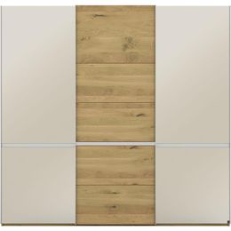 Musterring Schwebet&uuml;renschrank &raquo;Savona, Kleiderschrank, Schrank, Garderobe, mit Schiebet&uuml;ren&laquo; Teilmassiv Bianco-Eiche, mit Spiegel oder Glas, MADE IN GERMANY, 