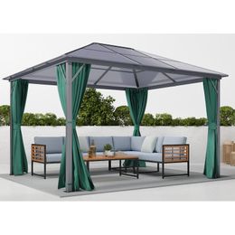 Konifera Pavillon »Aruba 2.0« Gestell aus Aluminium, Dach aus Polycarbonat-Stegplatten grün