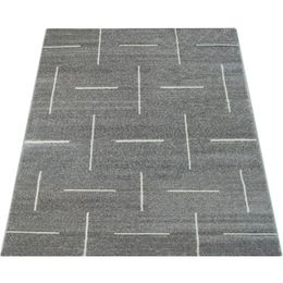 Paco Home Teppich »Tibesti 5085« rechteckig 15 mm Höhe Kurzflor, modernes Design, Wohnzimmer grau Obermaterial: 100% Polypropylen B : 160 cm 1 Stk.