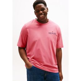 Tommy Hilfiger Big & Tall TOMMY HILFIGER BIG & TALL T-Shirt »BT-HILFIGER STACK TEE-B« Große Größen Vintage Rosy 4XL 4XL T-Shirt von Tommy Hilfiger Big & Tall