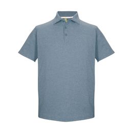 Killtec Poloshirt &raquo;KOS 82 MN PLSHRT&laquo; Sportliches Herren Poloshirt mit Melange-Optik und Knopfleiste stahlblau M M Herren Poloshirt