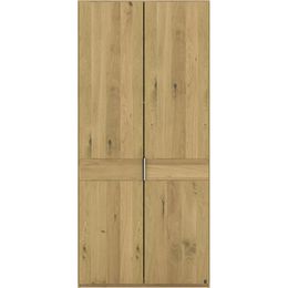 Musterring Dreht&uuml;renschrank &raquo;Savona, Kleiderschrank, Schrank, Garderobe, teilmassiv Eiche&laquo; mit T&uuml;rd&auml;mpfern, in 5 Breiten & 2 H&ouml;hen, extra B&ouml;den, MADE IN GERMANY,
