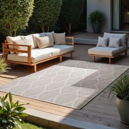 Hanse Home Outdoorteppich &raquo;Liora Wendeteppich&laquo; rechteckig 5 mm H&ouml;he L&auml;ufer, In und Outdoor, Flachgewebe, wetterfest, pflegeleicht, robust grau 