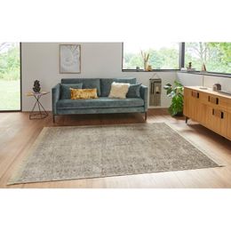 Hanse Home Teppich &raquo;Orient Vintage Medaillon&laquo; rechteckig 5 mm H&ouml;he Orientalisch mit Fransen, Orient, Wohnzimmer, Schlafzimmer, Esszimmer gr&uuml;n Viskose