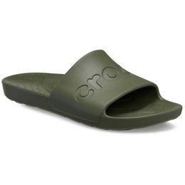 Crocs Pantolette »Slide«, Badeschuh, Schlappen, Strandschuh mit bequemem Fußbett khaki 45 45 Pantolette von Crocs für die Freizeit oder Strand