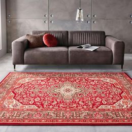 Hanse Home Teppich »Skazar Isfahan« rechteckig 9 mm Höhe Kurzflor, Orient, Läufer, Vintage, Esszimmer, Wohnzimmer, Flur dunkelrot Obermaterial:...