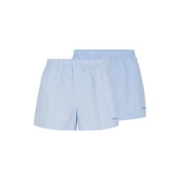 BOSS Pyjamashorts »Boxer CW 2P« elastischer Bund Open Blue 470 S - N-Gr N-Gr S 2 Pack Schlafhose von BOSS