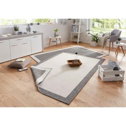 Hanse Home Teppich »Panama Wendeteppich« rechteckig 5 mm Höhe In-& Outdoor, Wetterfest, Balkon, Läufer, Wohnzimmer, Wasserfest grau Obermaterial:...