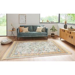 Hanse Home Teppich &raquo;Antik Flowers&laquo; rechteckig 5 mm H&ouml;he Orientalisch mit Fransen, Orient, Wohnzimmer, Schlafzimmer, Esszimmer beige/creme...
