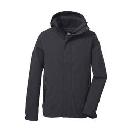 Killtec Outdoorjacke &raquo;KOS 87 MN JCKT_XENIOS&laquo; 100% wasser- und winddicht, abzippbare Kapuze, verstellbare B&uuml;ndchen schwarz S S Funktionsjacke mit...
