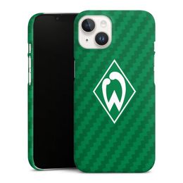 DeinDesign iPhone 14 Handy Premium Case Smartphone Handyh&uuml;lle Schutzh&uuml;lle matt Carbon Official Licensed Product Sv Werder Bremen Premium Case