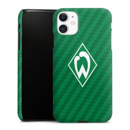 DeinDesign iPhone 11 Handy Premium Case Smartphone Handyh&uuml;lle Schutzh&uuml;lle matt Carbon Official Licensed Product Sv Werder Bremen Premium Case