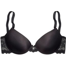 Lascana Damen Push-up-BH, schwarz, Gr&ouml;&szlig;e 90B