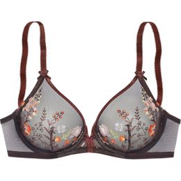 Lascana Damen B&uuml;gel-BH, schwarz-bunt, Gr&ouml;&szlig;e 80B