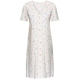 w&auml;schepur w&auml;schepur Damen Nachthemd mit Biesen- und Spitzen-Deko, ecru-bedruckt, Gr&ouml;&szlig;e 48/50