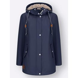 WITT Damen Jacke mit Teddy-Futter, marine, Gr&ouml;&szlig;e 36