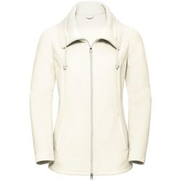 WITT Damen Fleecejacke mit 2-Wege-Rei&szlig;verschluss, wollwei&szlig;, Gr&ouml;&szlig;e 56