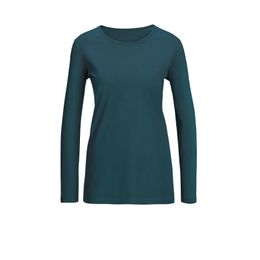 WITT Damen Langarmshirt in weiter Form, petrol, Gr&ouml;&szlig;e 40