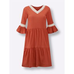 feel good Damen Sommerkleid, terra-ecru, Gr&ouml;&szlig;e 52/54