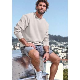 John Devin Herren Sweatshirt, creme, Gr&ouml;&szlig;e S (44/46)