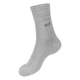 H.I.S. H.I.S Herren Socken, 4x schwarz, 4x anthrazit-meliert, 4x grau-meliert, Gr&ouml;&szlig;e 39/42