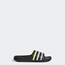 adidas Sportswear Badeschuh 'ADILETTE AQUA' Jungen Größe 32 gelb / mint / rosa / schwarz