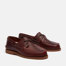 Timberland Damen Bootsschuh "CLASSIC BOAT BOAT SHOE", Gr. 41,5bur f grain, Leder, Schuhe, Classic Bootsschuh aus Timberland Premium Leder