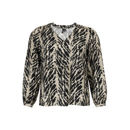 Vero Moda Curve Bluse Damen Gr&ouml;&szlig;e 6XL beige / hellgrau / schwarz