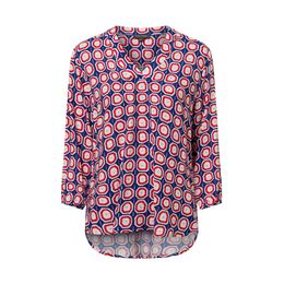 Franco Callegari Bluse Lola in blau rot - 0003 | Gr.: 40