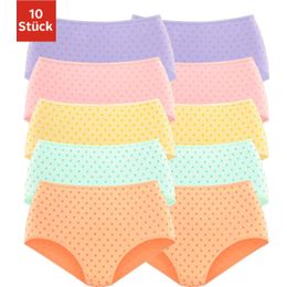 petite fleur by Lascana Damen Taillenslip, lila, rosa, gelb, gr&uuml;n, orange, Gr&ouml;&szlig;e 32/34