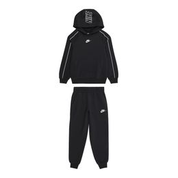 Nike Sportswear Jogginganzug 'CLUB FLC' Jungen Gr&ouml;&szlig;e 138/147 schwarz / wei&szlig;