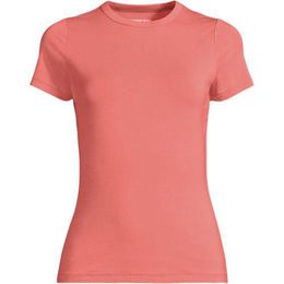 LANDS' END K&uuml;hlendes Rundhals-Shirt, Damen,  Orange, Baumwolle/Elasthan/Viskose-Mischung, by Lands' End