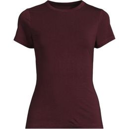 LANDS' END K&uuml;hlendes Rundhals-Shirt, Damen,  Rot, Baumwolle/Elasthan/Viskose-Mischung, by Lands' End