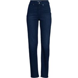 LANDS' END Rail Straight Fit Jeans High Waist, Damen,  Blau, by Lands' End